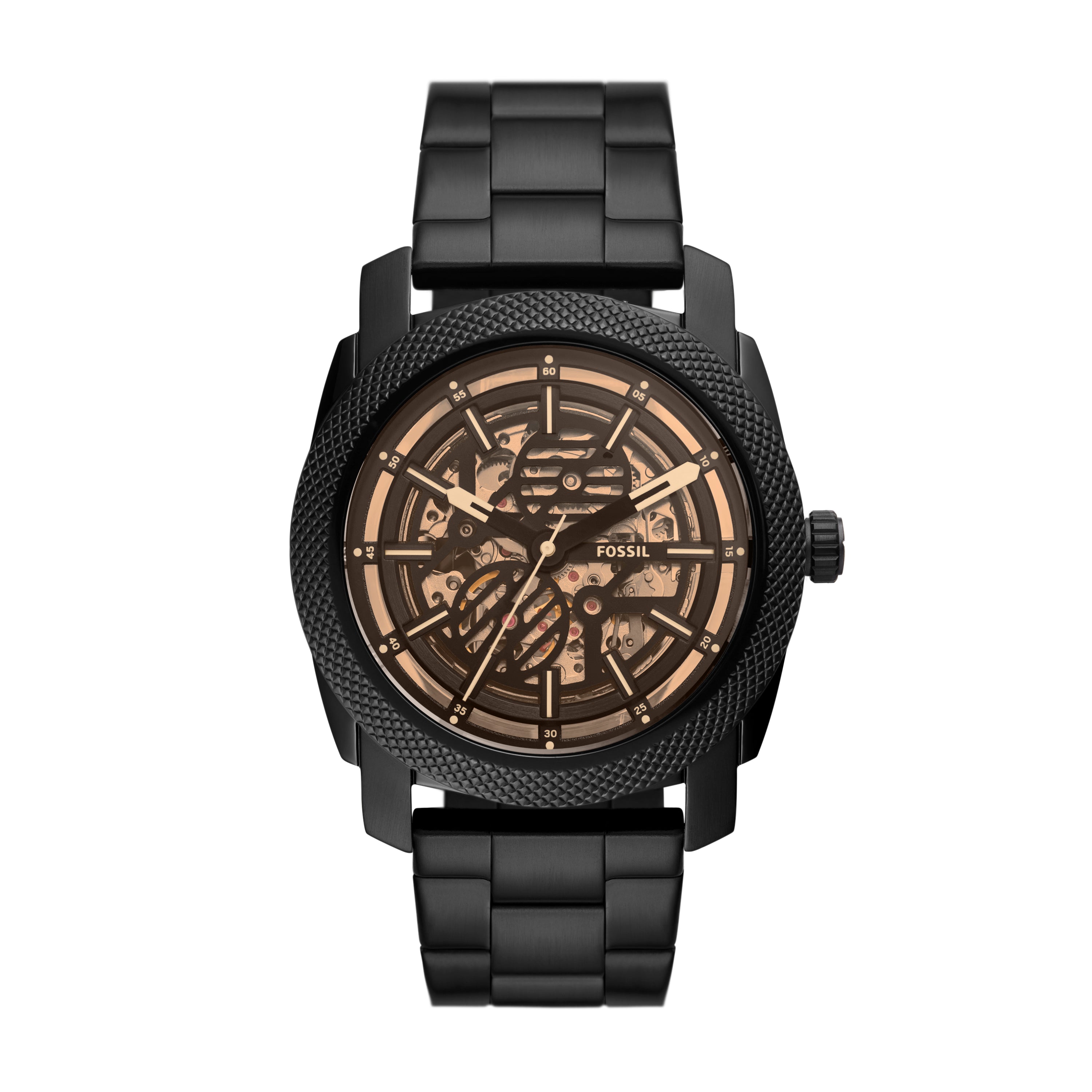 Machine Automatic Black Stainless Steel Watch – Fossil Singapore